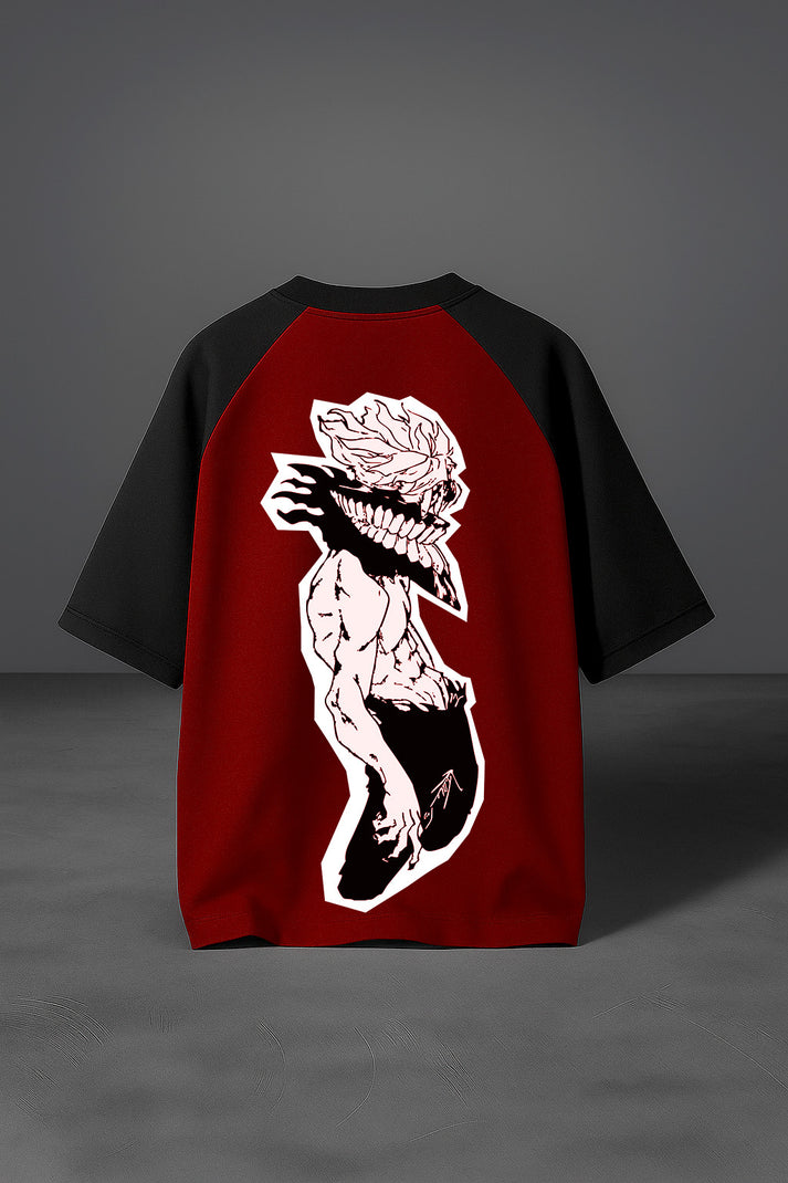 Dandadan Okarun Oversized Raglan T-Shirt | Badgers Anime Streetwear